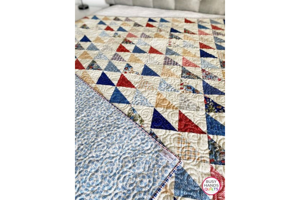 Simplicity Quilt Pattern - a Throw in Wild Crimson! – Busy Hands Quilts