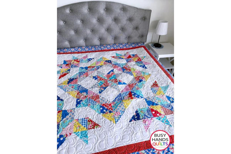 Whimsical Quilt Pattern - a Throw Quilt in Flower Sugar! – Busy Hands ...