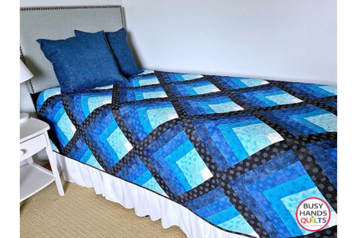 Waterfall II Quilt Pattern - a Throw Quilt in Moda Grunge! – Busy Hands ...