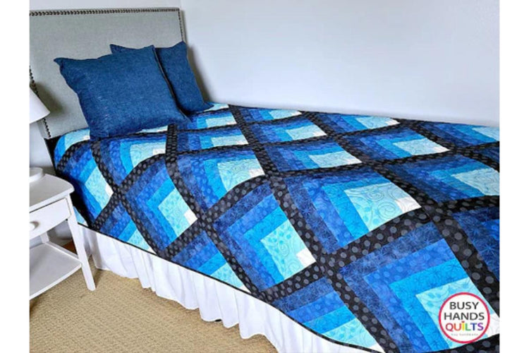 Waterfall II Quilt Pattern - a Throw Quilt in Moda Grunge! – Busy Hands ...