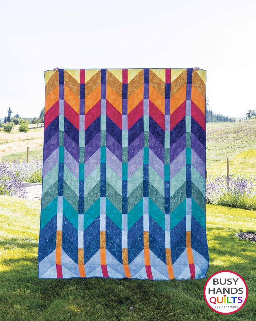 Ombre Mountains Quilt Pattern by Busy Hands Quilts