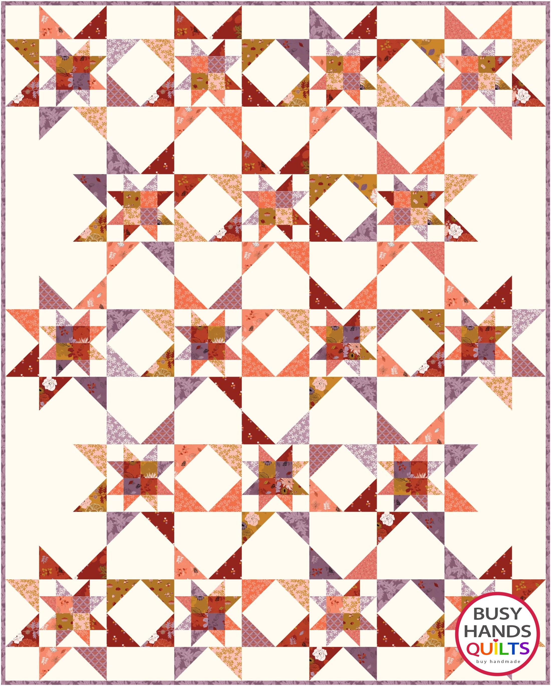 Fireworks Quilt Pattern PRINTED – Busy Hands Quilts