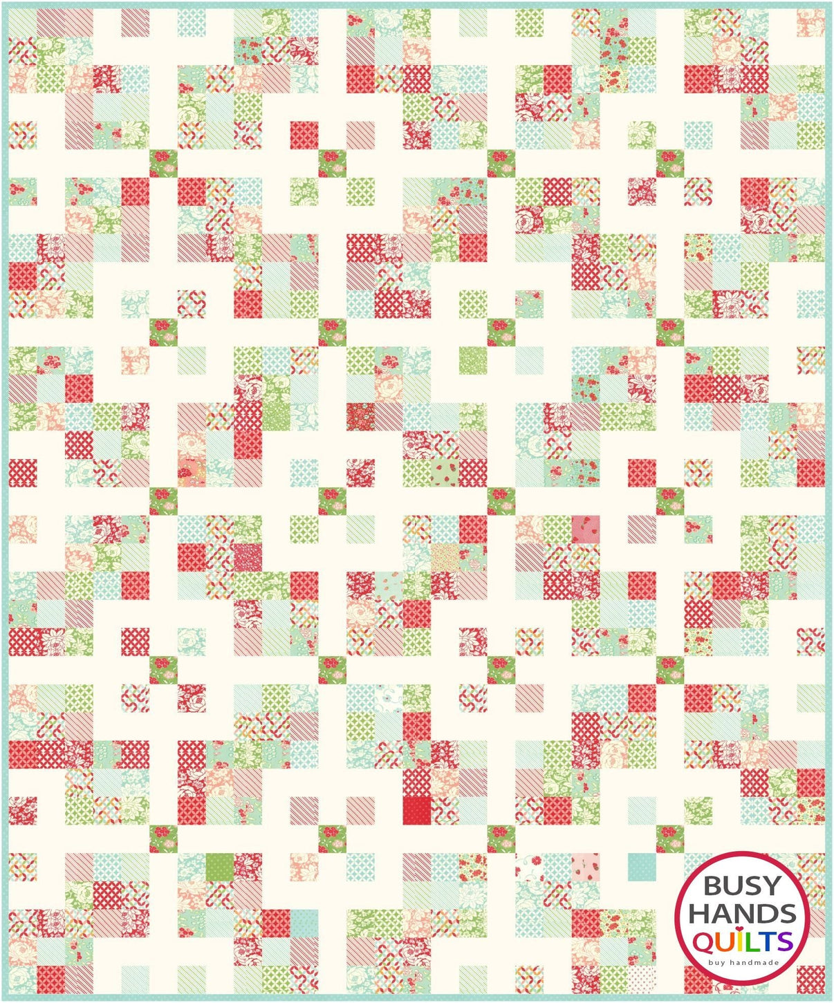 Grid Pop Quilt Pattern PDF DOWNLOAD – Busy Hands Quilts