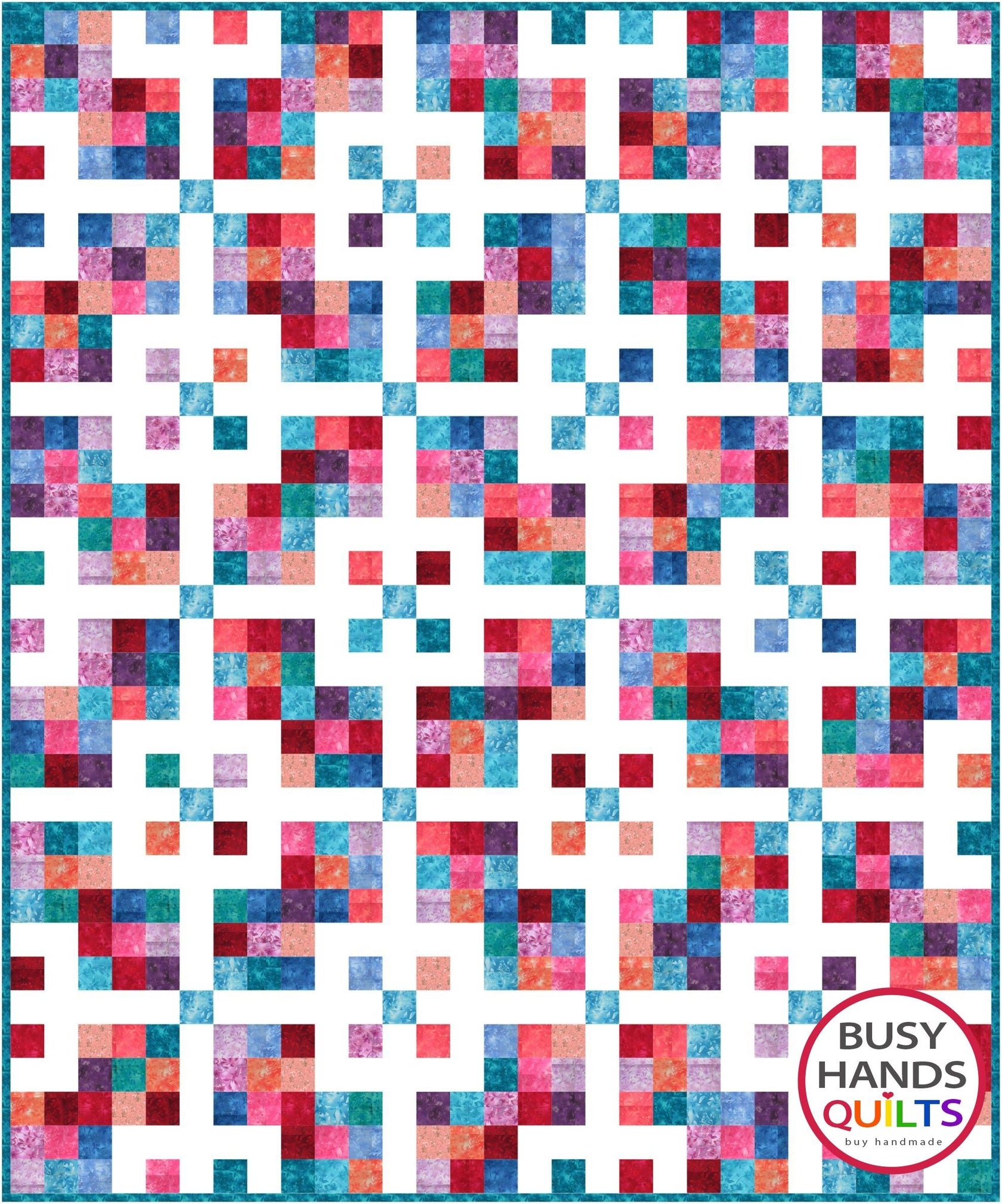 Grid Pop Quilt Pattern PDF DOWNLOAD – Busy Hands Quilts