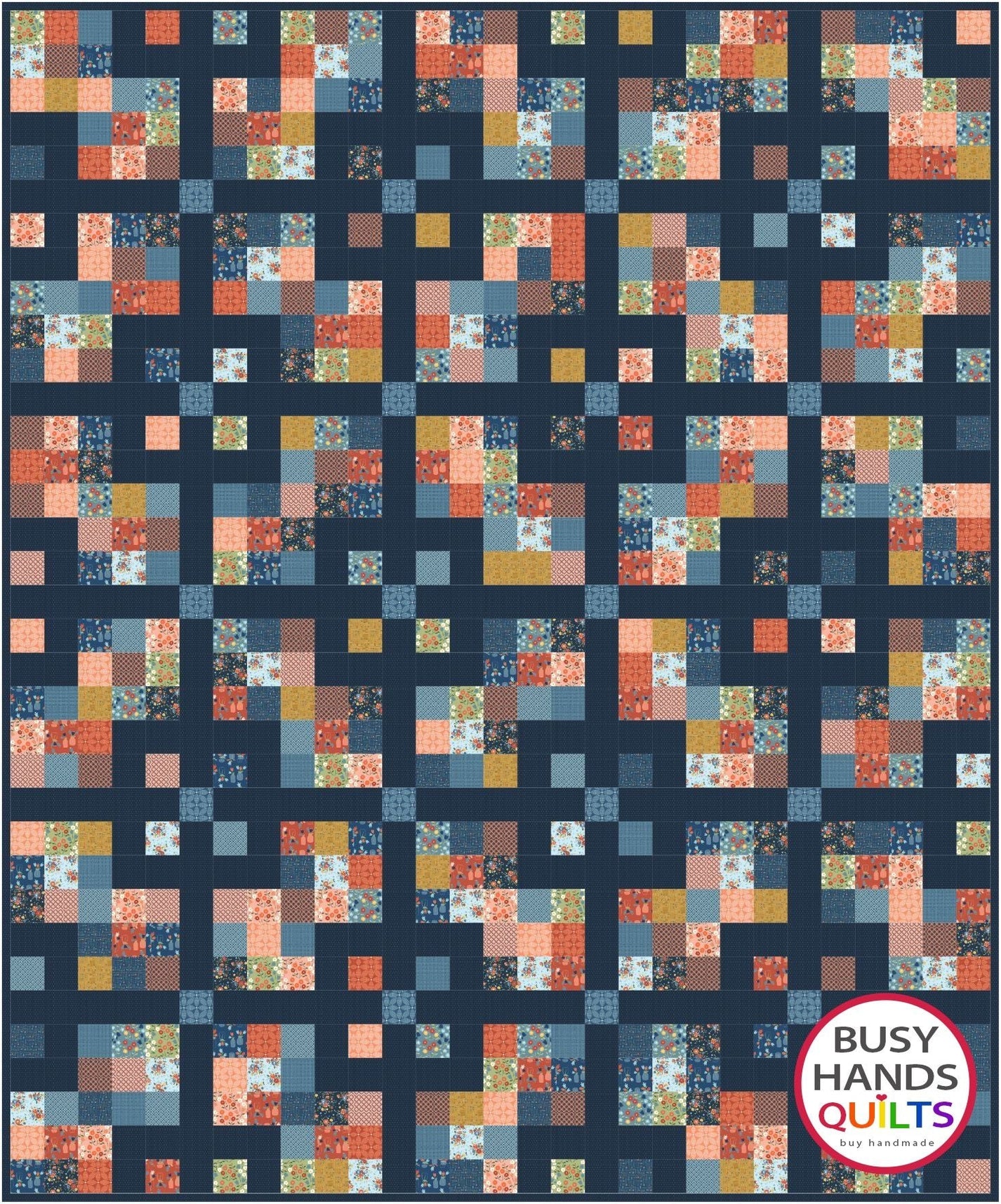 Grid Pop Quilt Pattern PDF DOWNLOAD – Busy Hands Quilts