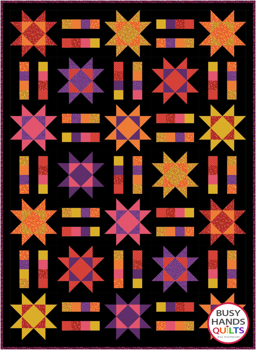 Stars and Stripes Quilt Pattern PRINTED – Busy Hands Quilts