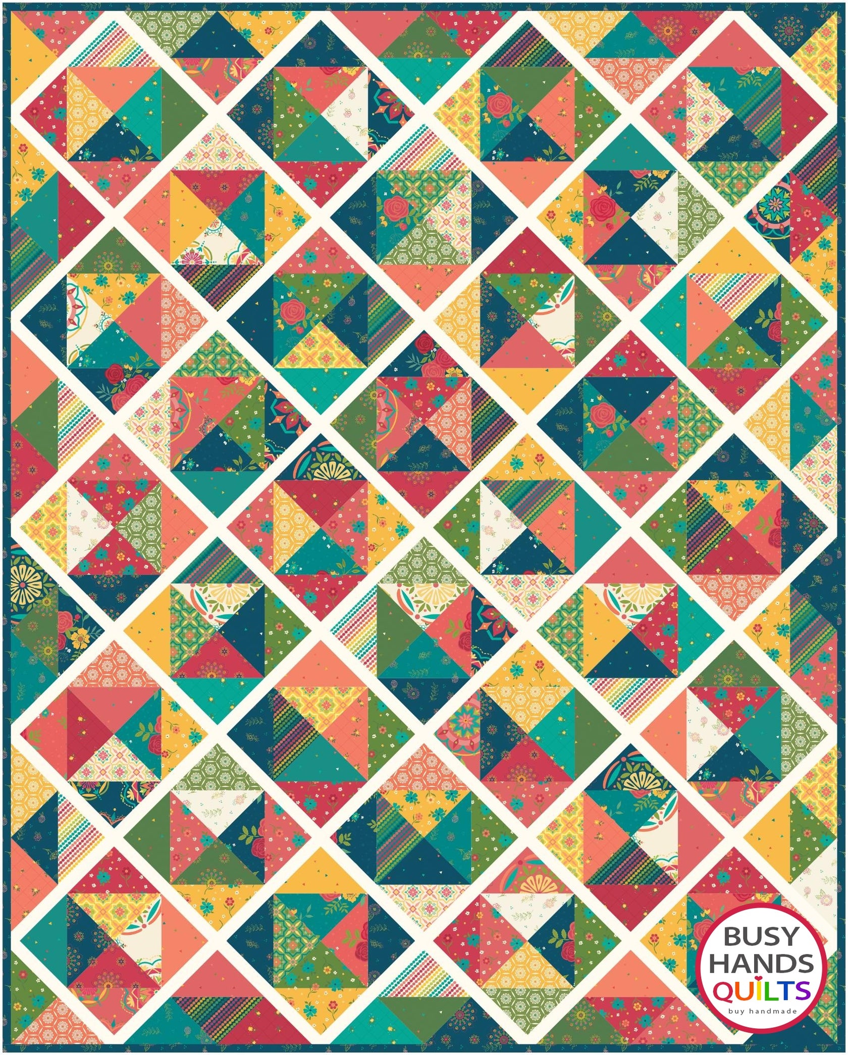 Sunshine Quilt Pattern PDF DIGITAL DOWNLOAD – Busy Hands Quilts