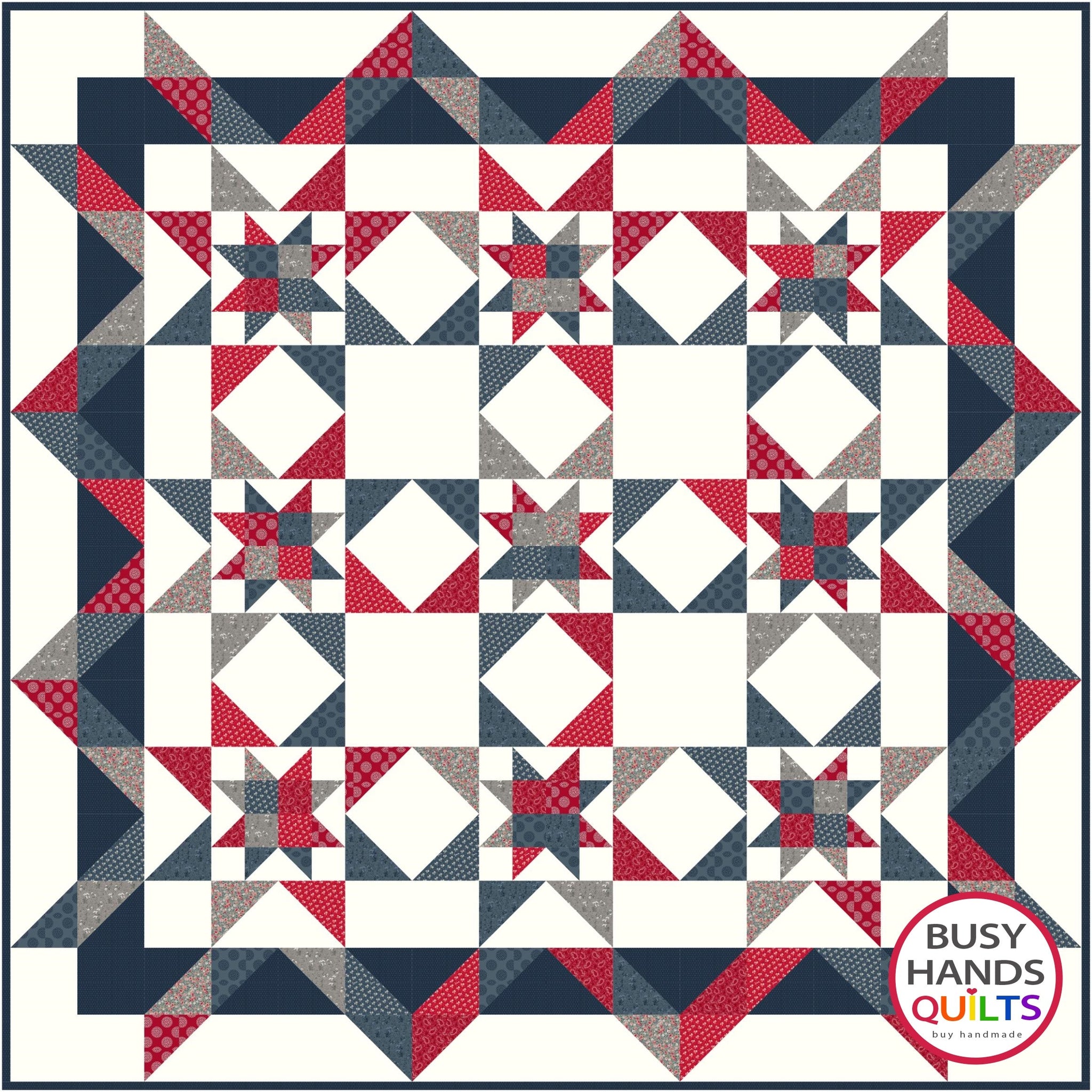 Hometown Stars Quilt Pattern PDF DOWNLOAD – Busy Hands Quilts