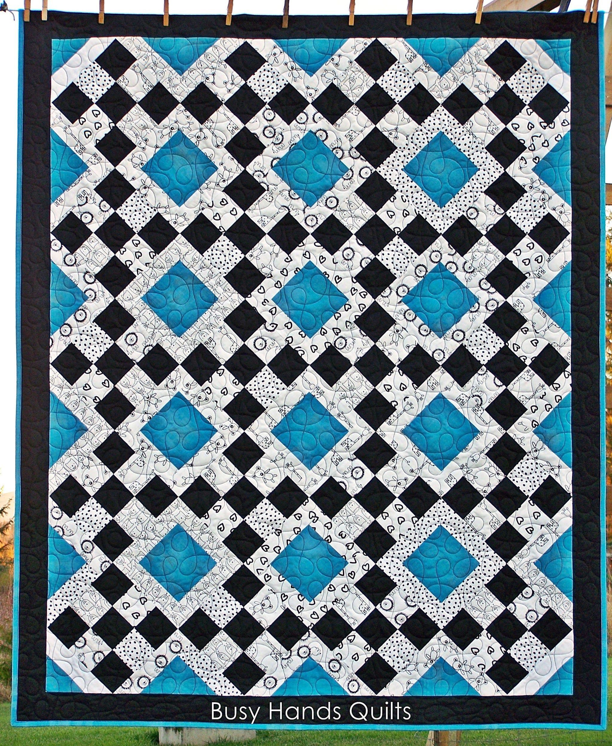 Granny's Square Patch Quilt Pattern by Busy Hands Quilts