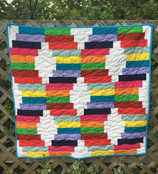 Jelly Roll Waves Quilt Pattern by Busy Hands Quilts