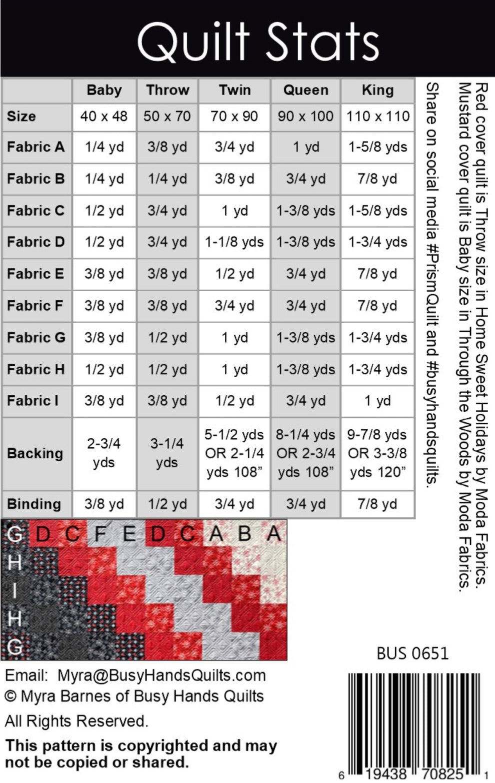 Prism Quilt Pattern by Busy Hands Quilts