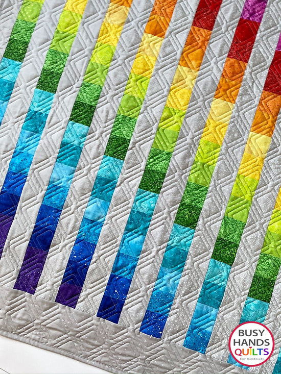 Easy Bargello Quilt Pattern by Busy Hands Quilts