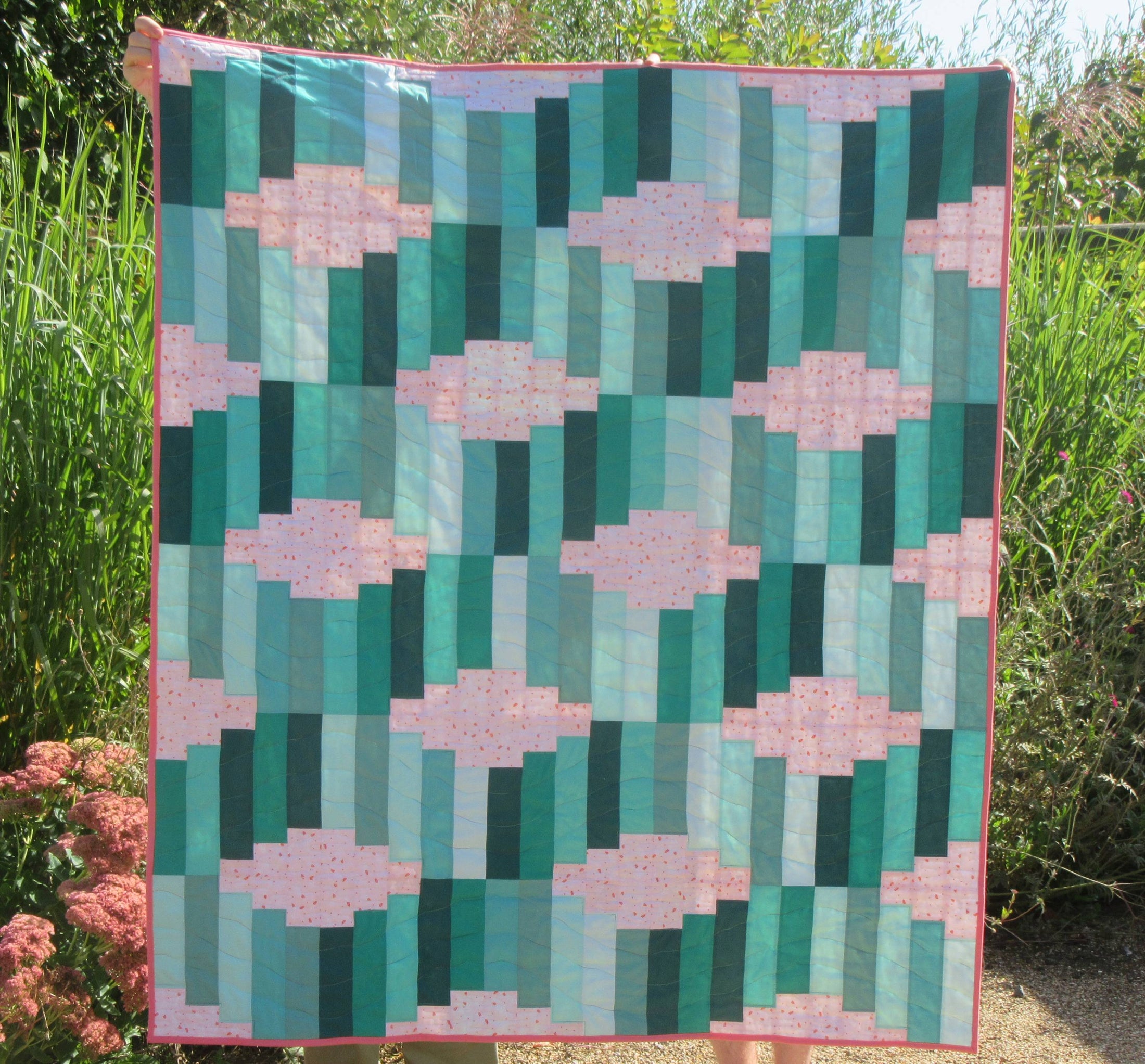Jelly Roll Waves Quilt Pattern by Busy Hands Quilts