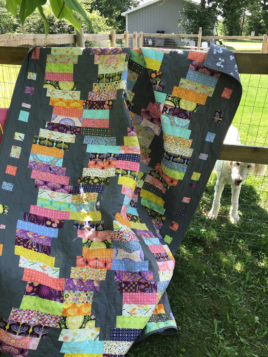 Jelly Roll Waves Quilt Pattern by Busy Hands Quilts