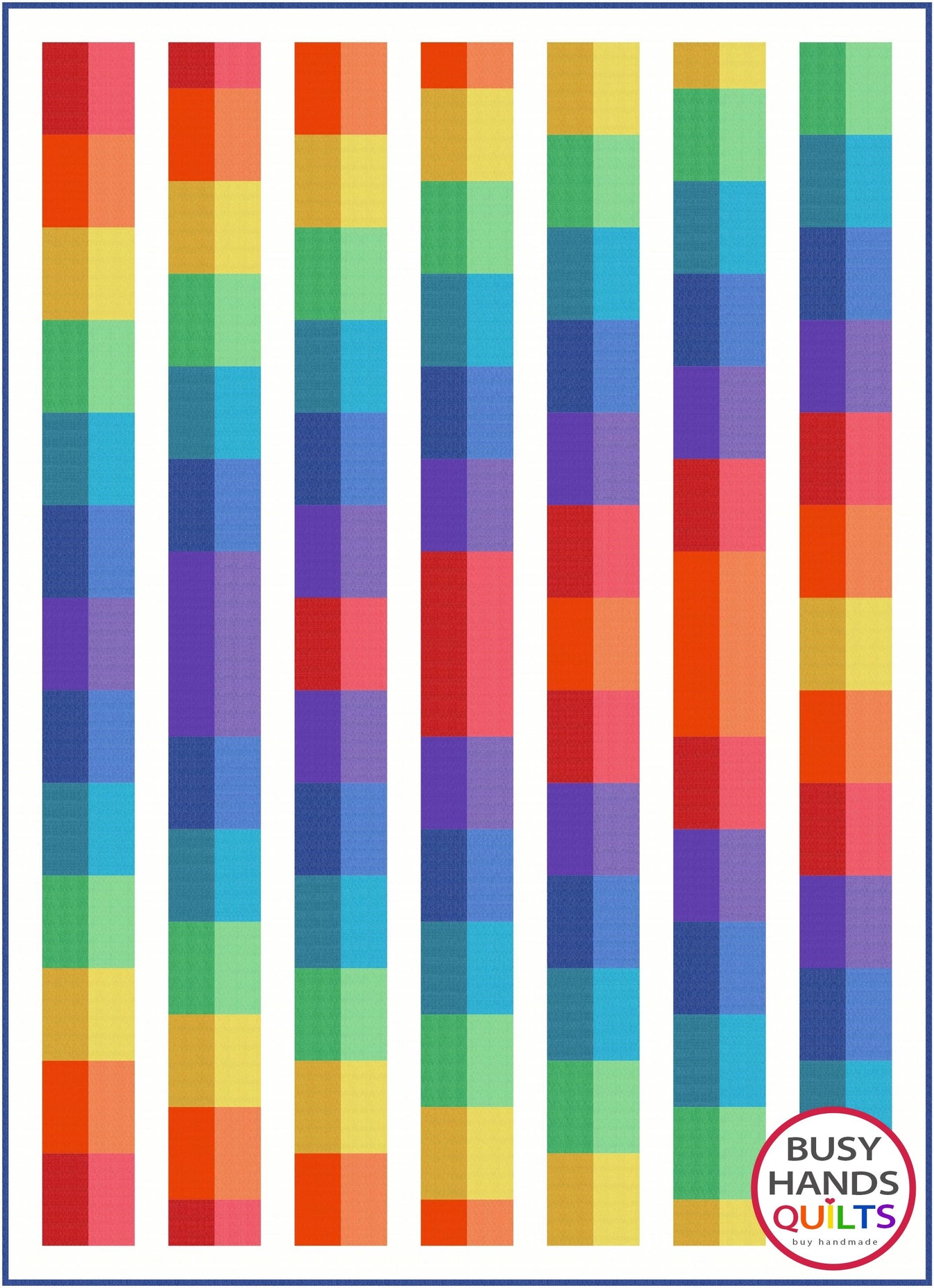 Rainbow Burst Quilt Pattern by Busy Hands Quilts