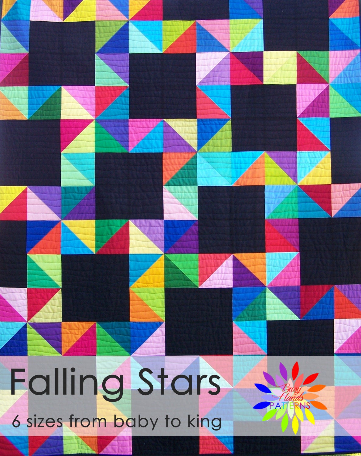 Falling Stars Quilt Pattern by Busy Hands Quilts