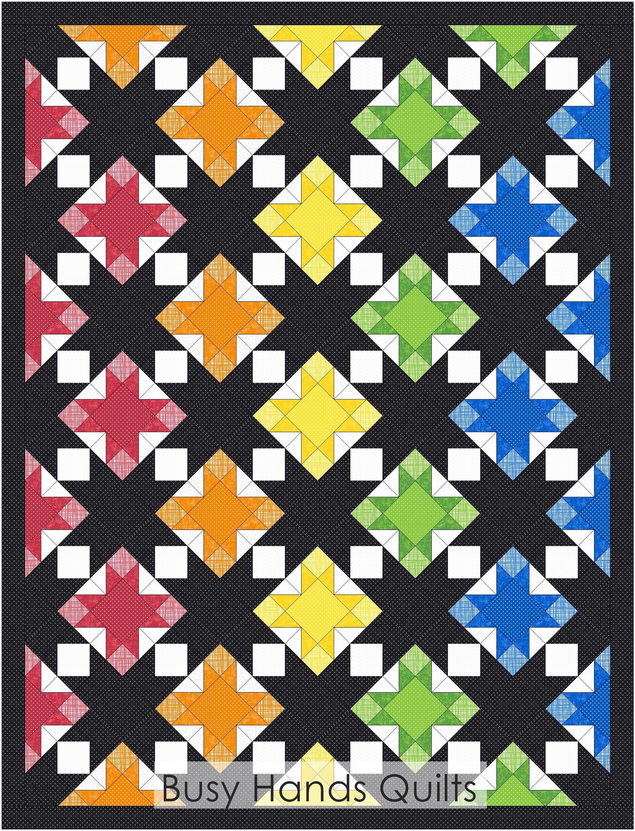 Night Sky Quilt Pattern by Busy Hands Quilts